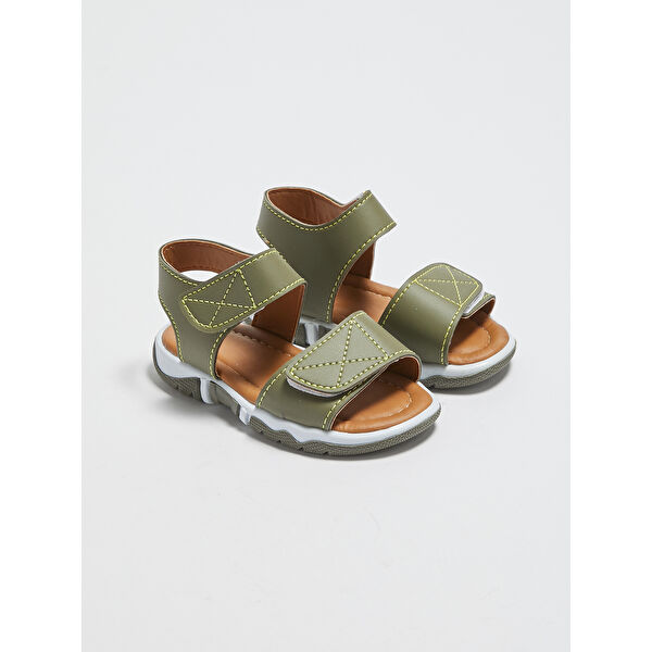 Erkek Bebek Cırt Cırtlı Sandalet