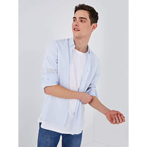 XSIDE Slim Fit Uzun Kollu Pamuklu Erkek Gömlek