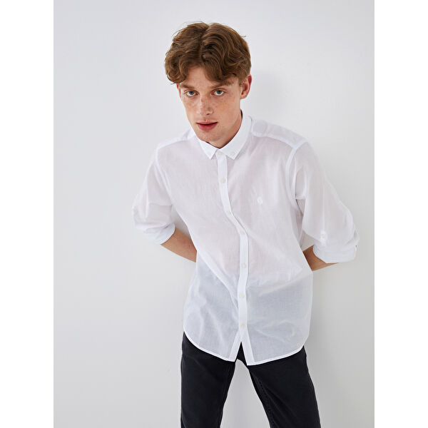 XSIDE Slim Fit Uzun Kollu Erkek Gömlek