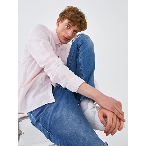 XSIDE Slim Fit Uzun Kollu Erkek Gömlek