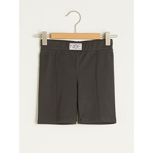 Beli Lastikli Aplike Detaylı Pamuklu Kız Çocuk Kısa Tayt Beli Lastikli Aplike Detaylı Pamuklu Kız Çocuk Kısa Tayt