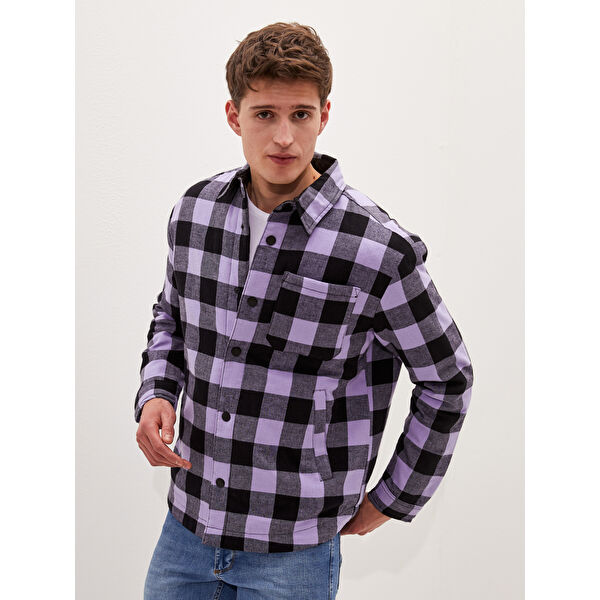 LCW CASUAL Bol Kalıp Gömlek Yaka İnce Erkek Mont