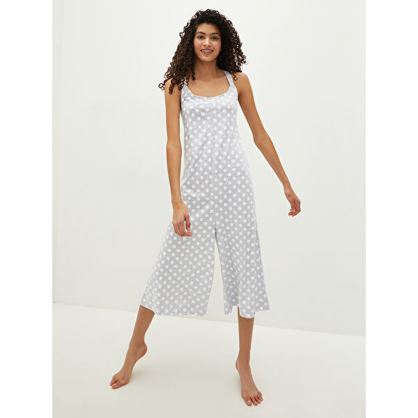 LCW DREAM Kare Yaka Puantiyeli Askılı Kadın Uyku Tulumu