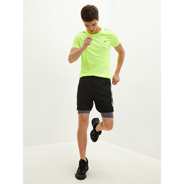 Standart Kalıp Aktif Spor Erkek Taytlı Şort