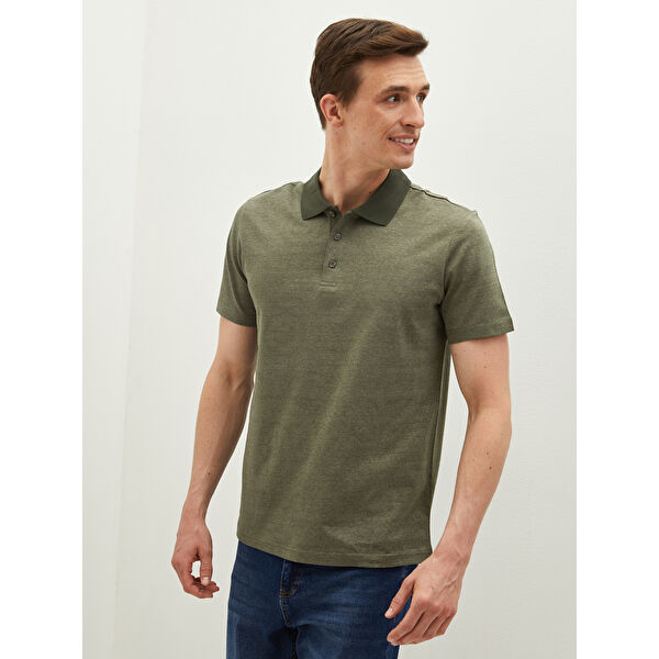 LCW CLASSIC Merserize Polo Yaka Kısa Kollu Desenli Erkek Tişört LCW CLASSIC Merserize Polo Yaka Kısa Kollu Desenli Erkek Tişört