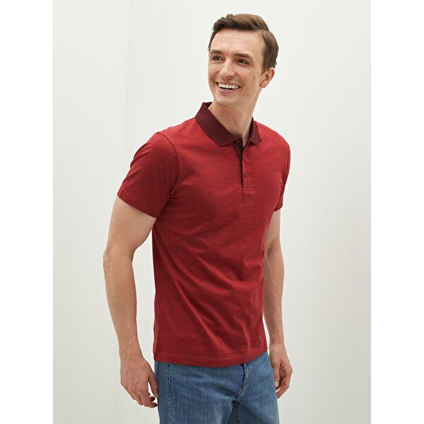 LCW CLASSIC Merserize Polo Yaka Kısa Kollu Desenli Erkek Tişört LCW CLASSIC Merserize Polo Yaka Kısa Kollu Desenli Erkek Tişört