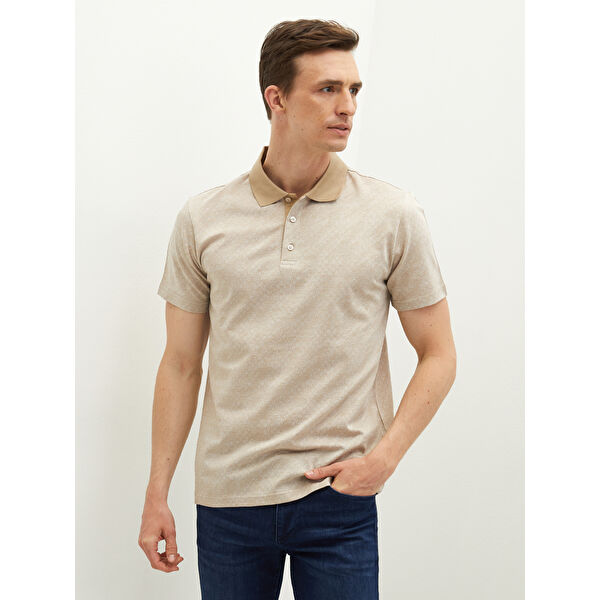 LCW CLASSIC Merserize Polo Yaka Kısa Kollu Desenli Erkek Tişört LCW CLASSIC Merserize Polo Yaka Kısa Kollu Desenli Erkek Tişört