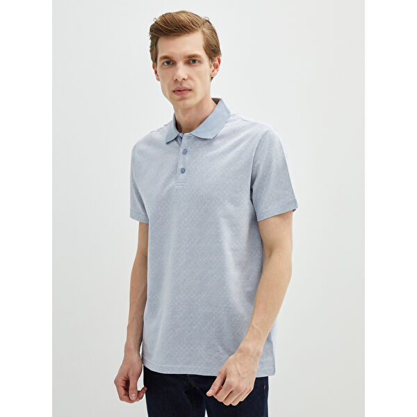 LCW CLASSIC Merserize Polo Yaka Kısa Kollu Desenli Erkek Tişört LCW CLASSIC Merserize Polo Yaka Kısa Kollu Desenli Erkek Tişört