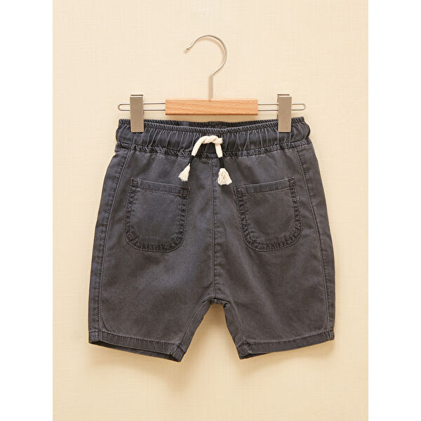Beli Lastikli Basic Erkek Bebek Jean Şort