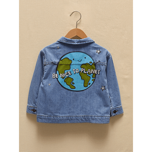 LCW GREEN Uzun Kollu Nakış Detaylı Erkek Bebek Jean Ceket LCW GREEN Uzun Kollu Nakış Detaylı Erkek Bebek Jean Ceket