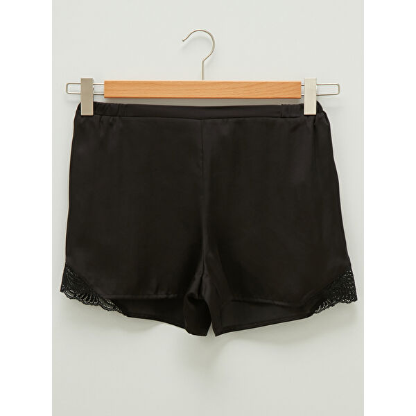 LCW DREAM Beli Lastikli Dantel Detaylı Saten Kumaş Kadın Pijama Alt