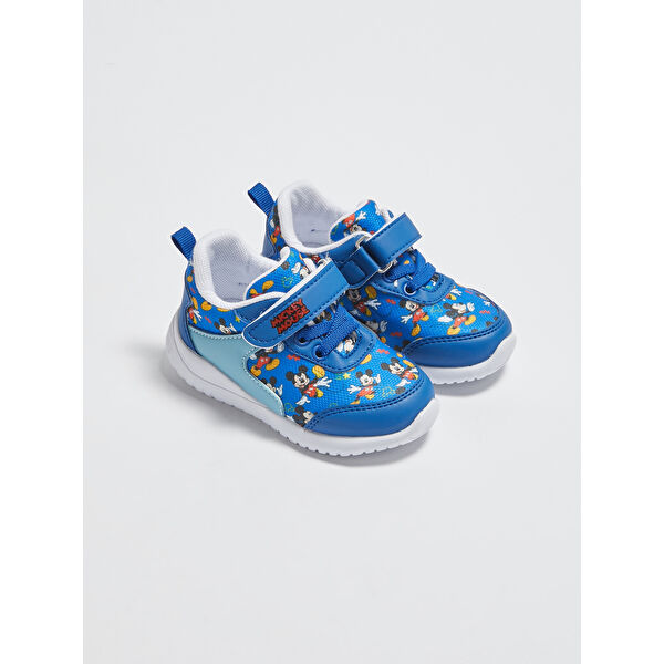 Mickey Mouse Lisanslı Pamuk Astarlı Erkek Bebek Aktif Spor Ayakkabı Mickey Mouse Lisanslı Pamuk Astarlı Erkek Bebek Aktif Spor Ayakkabı