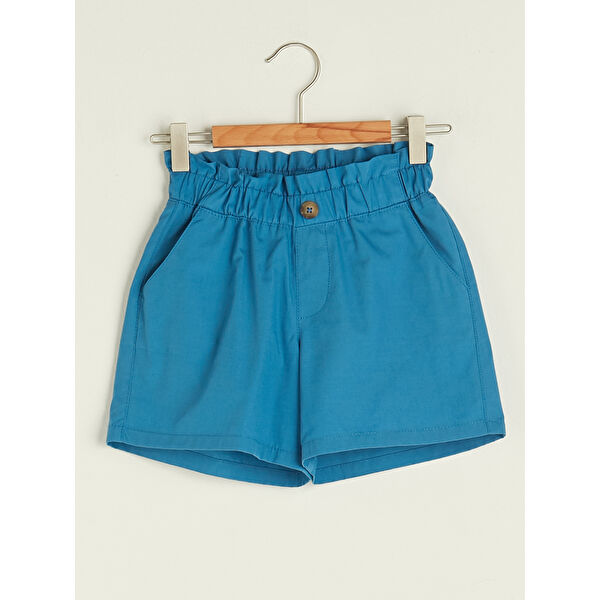 Beli Lastikli Basic Viskon Kız Çocuk Şort