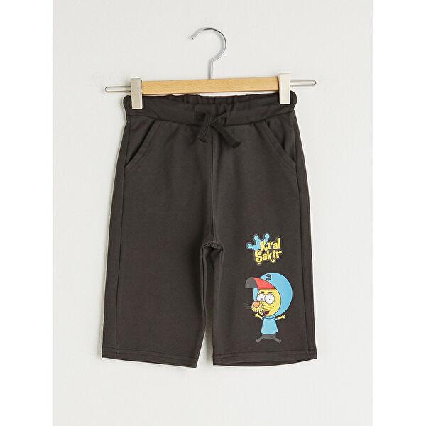 Beli Lastikli Kral Şakir Baskılı Erkek Çocuk Şort