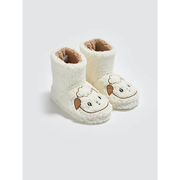 Nakışlı Pelüş Kadın Ev Botu