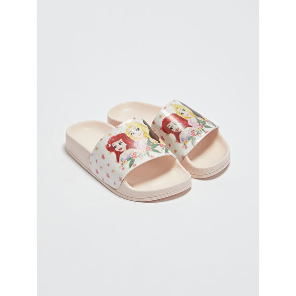 Prenses Lisanslı Tek Bantlı Kız Çocuk Terlik