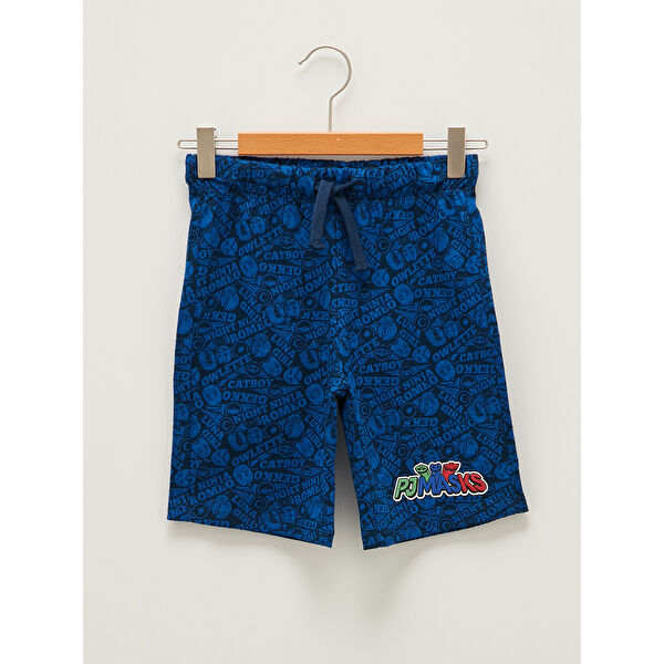 Beli Lastikli Pijamaskeliler Baskılı Erkek Çocuk Şort Beli Lastikli Pijamaskeliler Baskılı Erkek Çocuk Şort