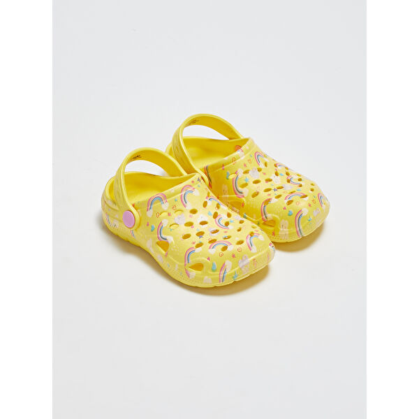 Baskılı Kız Bebek Plaj Sandaleti Baskılı Kız Bebek Plaj Sandaleti