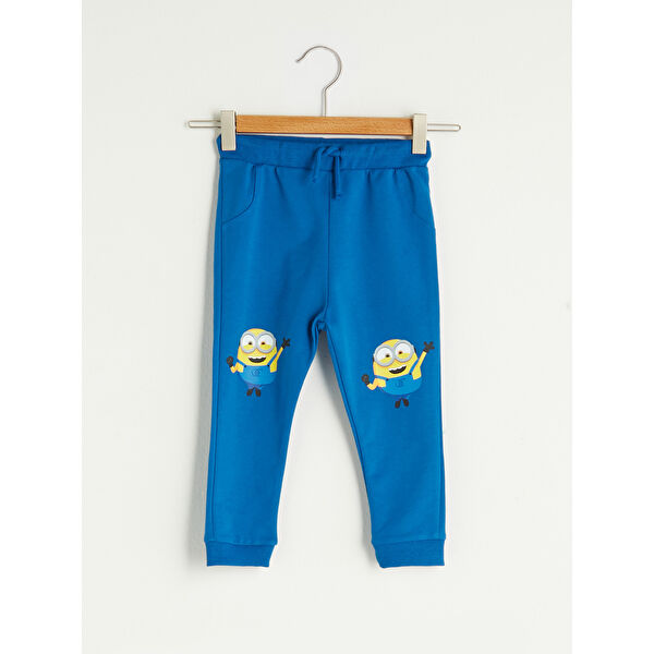 Beli Lastikli Minions Baskılı Erkek Bebek Jogger Eşofman Alt Beli Lastikli Minions Baskılı Erkek Bebek Jogger Eşofman Alt