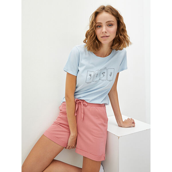 LCW CASUAL Beli Lastikli Düz Cep Detaylı Kadın Bermuda Şort