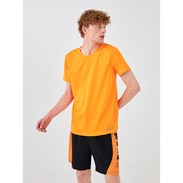 Bisiklet Yaka Kısa Kollu Baskılı Aktif Spor Erkek Tişört Bisiklet Yaka Kısa Kollu Baskılı Aktif Spor Erkek Tişört