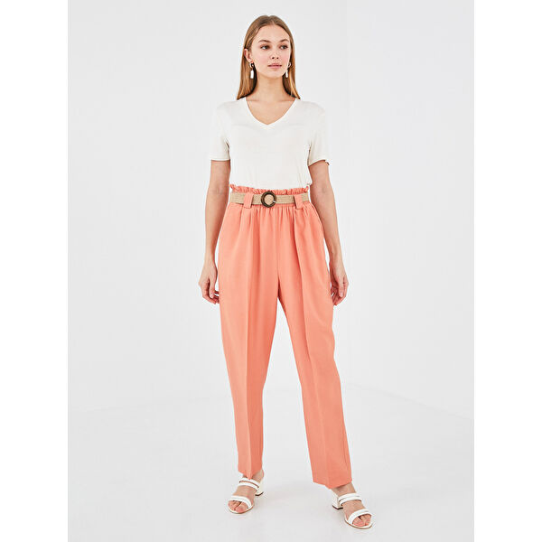 LCW VISION Yüksek Bel Slim Fit Cep Detaylı Kadın Pantolon