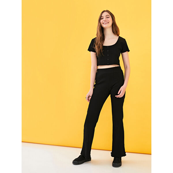 LCW CASUAL Beli Lastikli Düz Kadın Fitilli Eşofman Altı LCW CASUAL Beli Lastikli Düz Kadın Fitilli Eşofman Altı