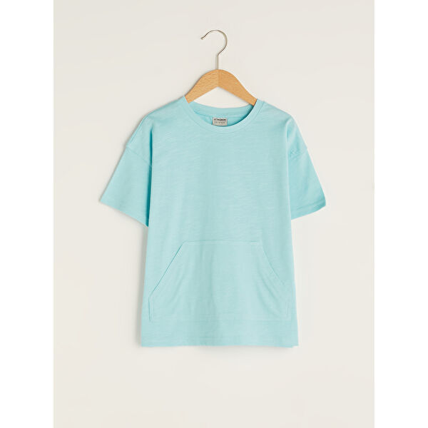 Bisiklet Yaka Basic Kısa Kollu Pamuklu Erkek Çocuk Tişört