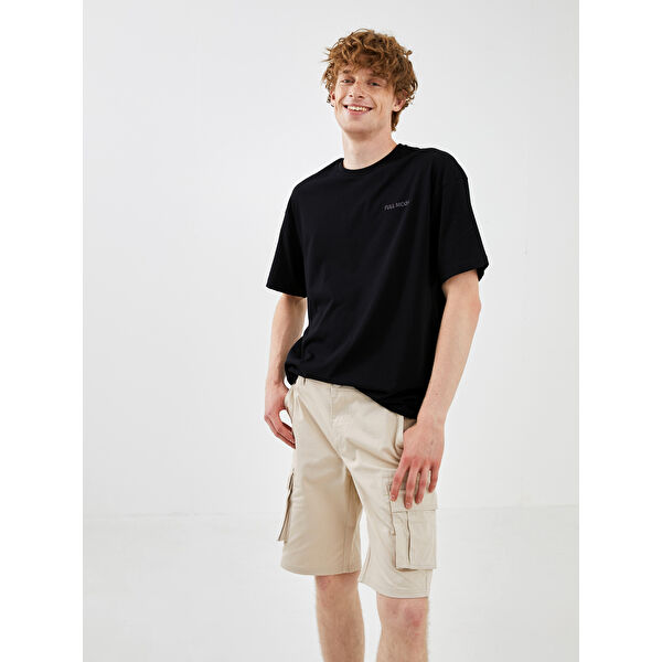 XSIDE Standart Kalıp Gabardin Erkek Kargo Şort