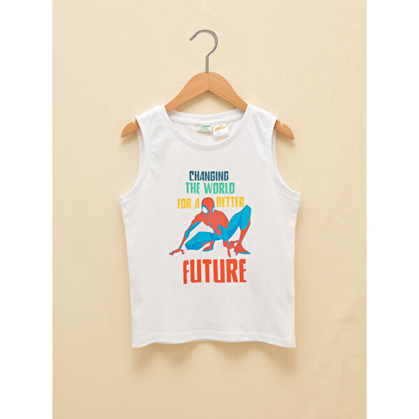 LCW GREEN Bisiklet Yaka Spiderman Baskılı Erkek Çocuk Atlet LCW GREEN Bisiklet Yaka Spiderman Baskılı Erkek Çocuk Atlet