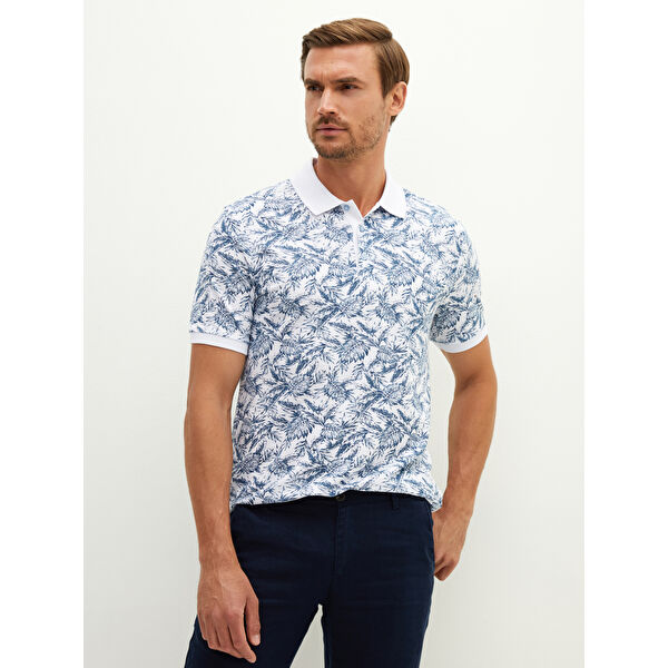 LCW CLASSIC Polo Yaka Kısa Kollu Desenli Erkek Tişört