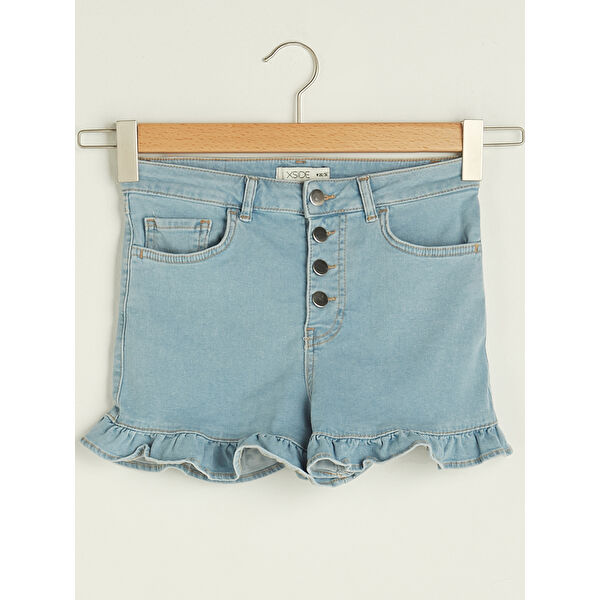 XSIDE Cep Detaylı Fırfırlı Kadın Jean Şort XSIDE Cep Detaylı Fırfırlı Kadın Jean Şort
