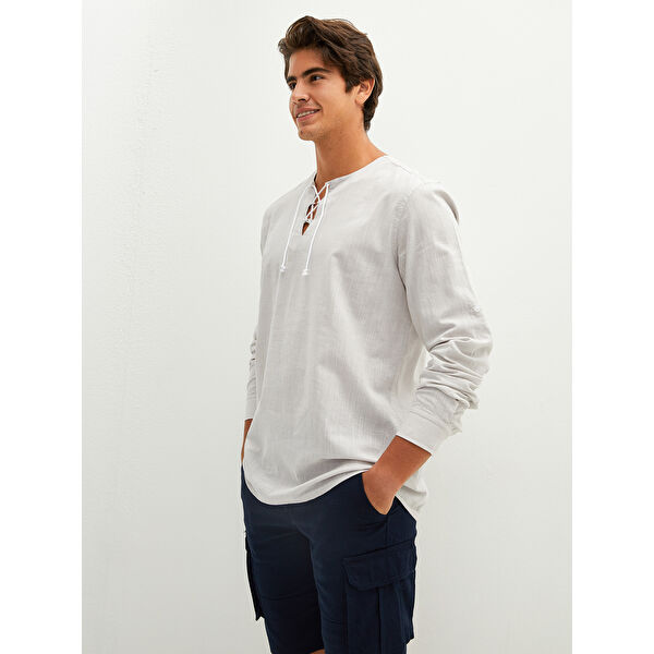 LCW CASUAL Regular Fit Uzun Kollu Poplin Erkek Gömlek