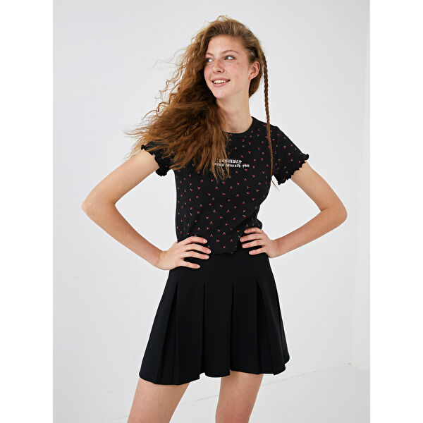 Rahat Fit Düz Kadın Pileli Etek Rahat Fit Düz Kadın Pileli Etek