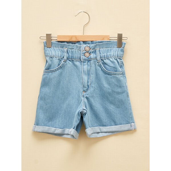 Basic Kız Çocuk Jean Şort