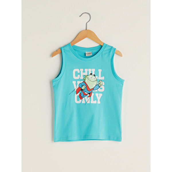 Bisiklet Yaka Güneşte Renk Değiştiren Baskılı Erkek Çocuk Atlet Bisiklet Yaka Güneşte Renk Değiştiren Baskılı Erkek Çocuk Atlet