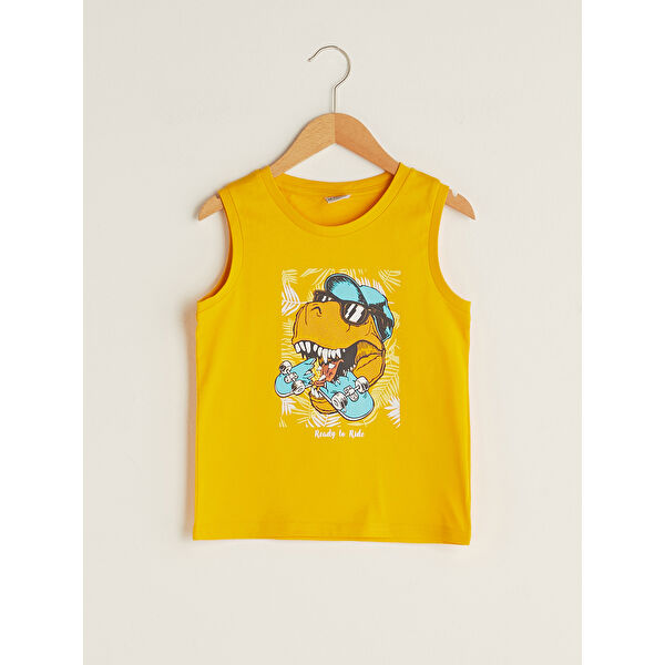 Bisiklet Yaka Güneşte Renk Değiştiren Baskılı Erkek Çocuk Atlet Bisiklet Yaka Güneşte Renk Değiştiren Baskılı Erkek Çocuk Atlet