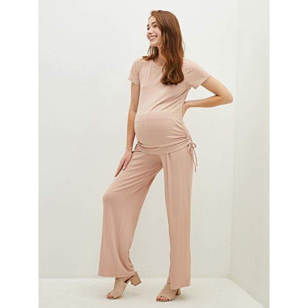 Beli Lastikli Düz Geniş Paça Kaşkorse Kumaş Hamile Eşofman Altı Beli Lastikli Düz Geniş Paça Kaşkorse Kumaş Hamile Eşofman Altı