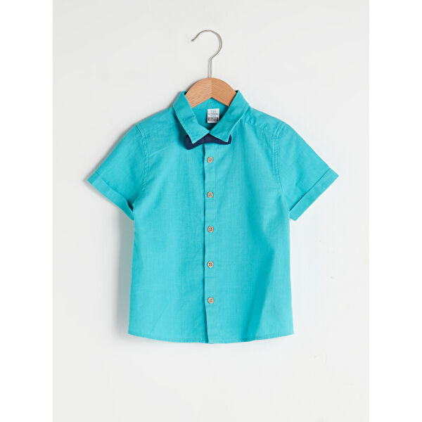 Kısa Kollu Basic Erkek Bebek Gömlek ve Papyon 2'li Takım