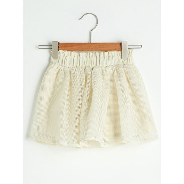 Beli Lastikli Kız Bebek Etek