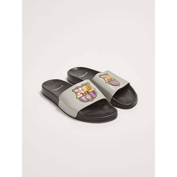 FC Barcelona Lisanslı Tek Bantlı Erkek Terlik