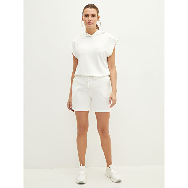 LCW CLASSIC Beli Lastikli Düz Cep Detaylı Kadın Şort