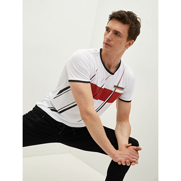 Bisiklet Yaka Kısa Kollu Aktif Spor Erkek Tişört Bisiklet Yaka Kısa Kollu Aktif Spor Erkek Tişört