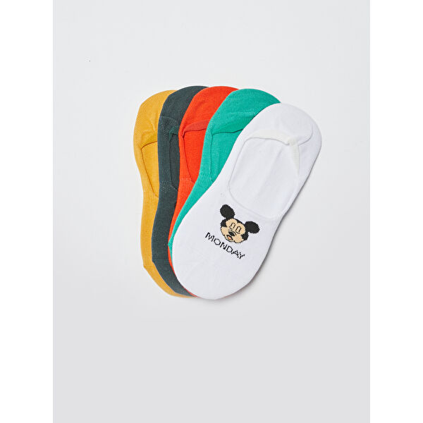 LCW DREAM Mickey Mouse Baskılı Kadın Babet Çorap 5'li LCW DREAM Mickey Mouse Baskılı Kadın Babet Çorap 5'li
