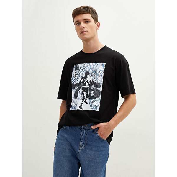 LCW CASUAL Bisiklet Yaka Kısa Kollu Rocky Baskılı Penye Erkek Tişört LCW CASUAL Bisiklet Yaka Kısa Kollu Rocky Baskılı Penye Erkek Tişört