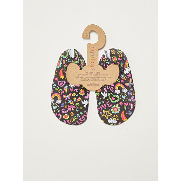 Slipstop Baskılı Kız Çocuk Deniz Ayakkabısı Slipstop Baskılı Kız Çocuk Deniz Ayakkabısı