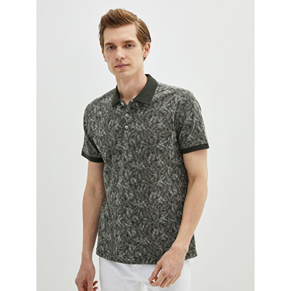 LCW CLASSIC Polo Yaka Kısa Kollu Desenli Erkek Tişört