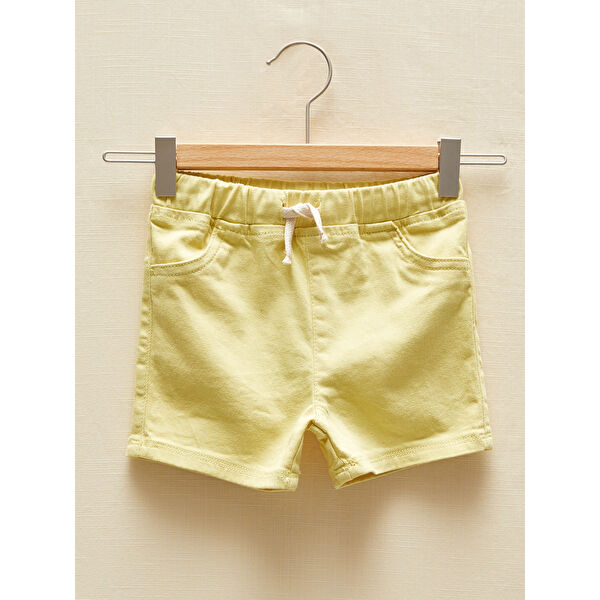 LCW GREEN Beli Lastikli Basic Erkek Bebek Şort LCW GREEN Beli Lastikli Basic Erkek Bebek Şort