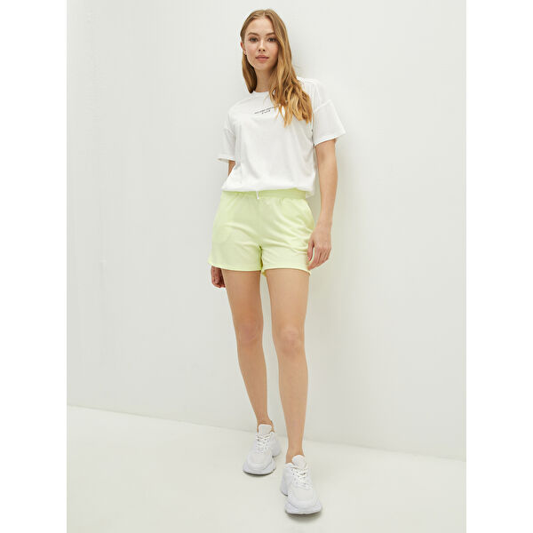 LCW ACTIVE Beli Lastikli Düz Cep Detaylı Kadın Spor Şort