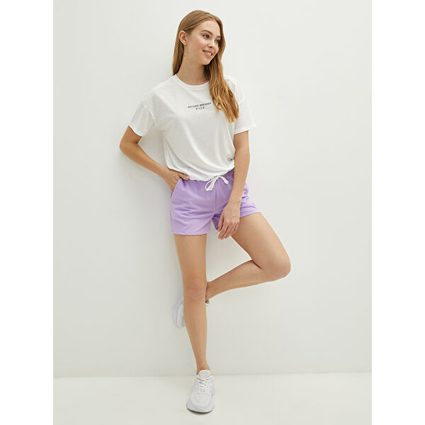 LCW ACTIVE Beli Lastikli Düz Cep Detaylı Kadın Spor Şort